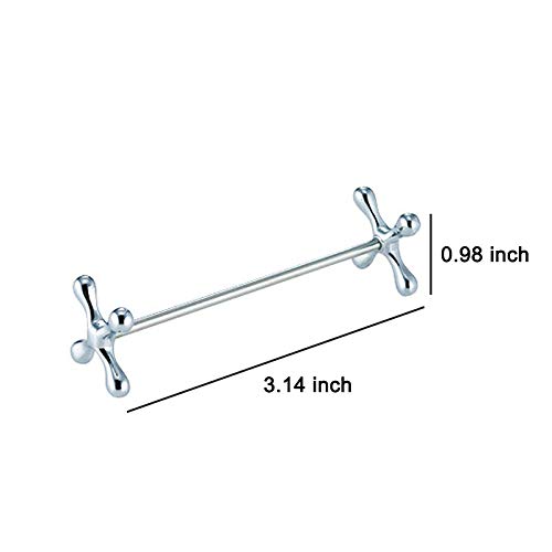 MULHUE 4 Pcs Stainless Steel Chopsticks Rest Spoons Stand Forks Knifes Holder Rack Stand Metal Craft Table Decoration (Silver)