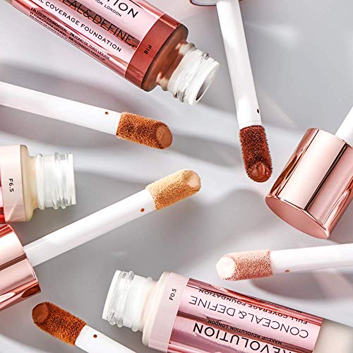Makeup Revolution Conceal and Hydrate Concealer, Full Coverage & Matte Finish, C5 for Light Skin Tones, Vegan & Cruelty-Free, 0.7 Fl Oz