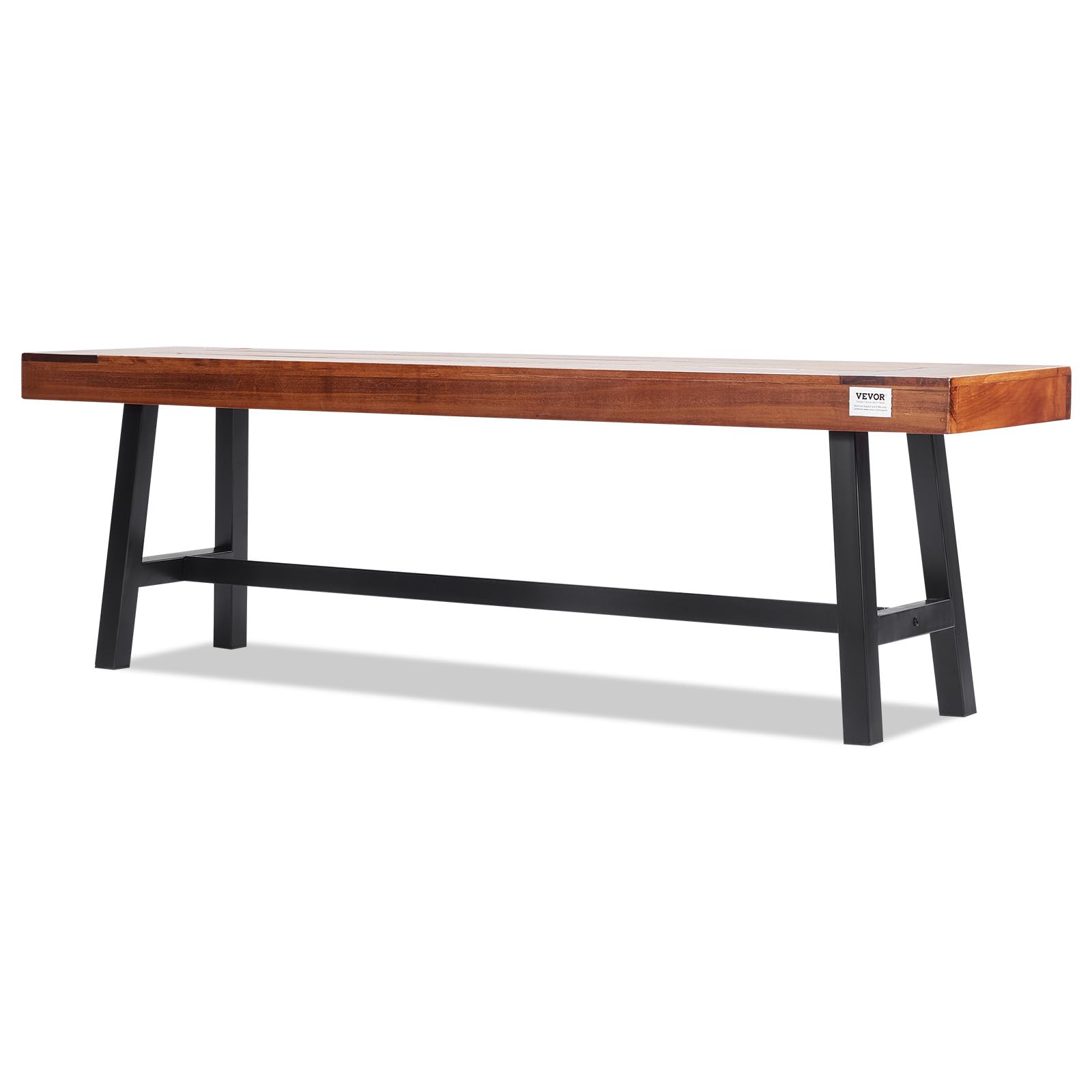 VEVOR Wood Outdoor Bench, 3-Person Garden Bench, 500 lbs Load Capacity,Weatherproof Never Rot Patio Bench for Garden, Park, Yard, Front Porch-63