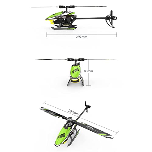 QIYHBVR RC Helicopter Dual Brushless Motors Mini RC Helicopters for Adults Direct-Drive 3D 6CH Remote Control Helicopter, 3D Remote Control Plane Gifts
