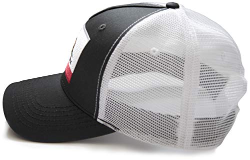 International Tie California State Bear Flag Premium-Quality Hat⦠White