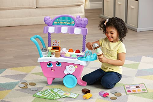 LeapFrog Scoop and Learn Ice Cream Cart Deluxe (Frustration Free Packaging), Pink