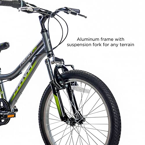 Piranha Frenzy 20 inch Kid's Bicycle, Slate Grey