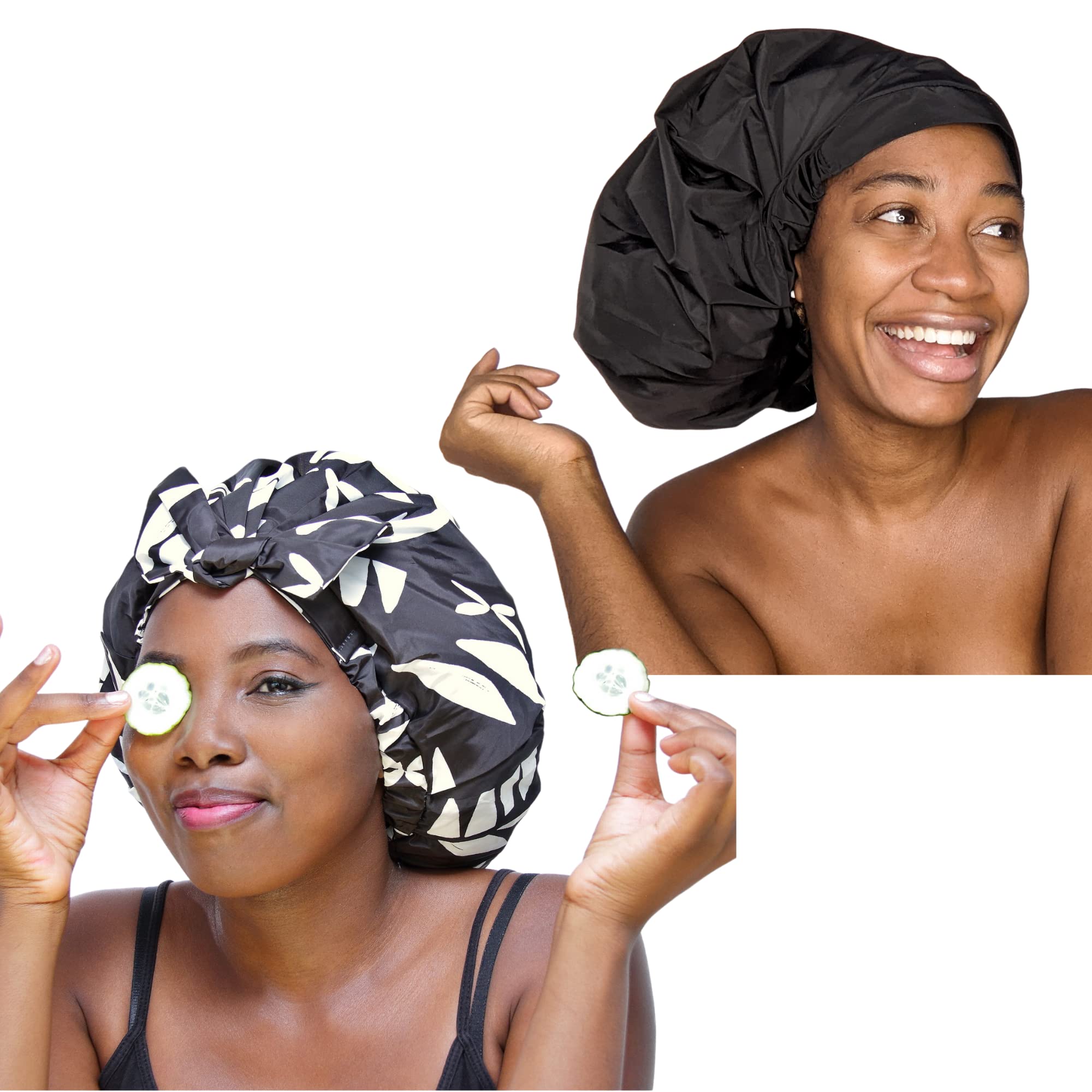 Shower Cap XL and Jumbo Bundle for Braids and Locs