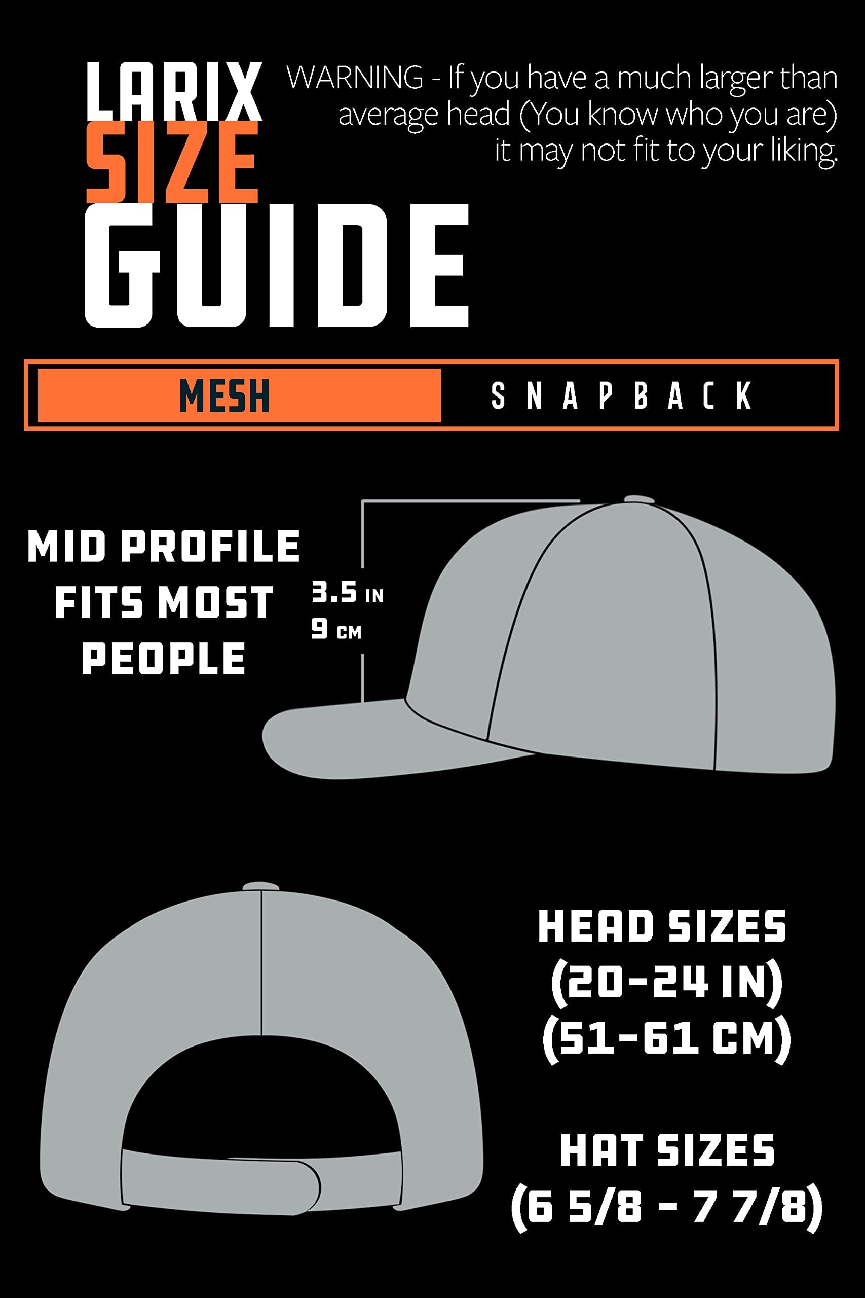LARIX Trucker Hat - Mayfly - Black/Gray - Mens Fly Fishing Hat Fishing Cap