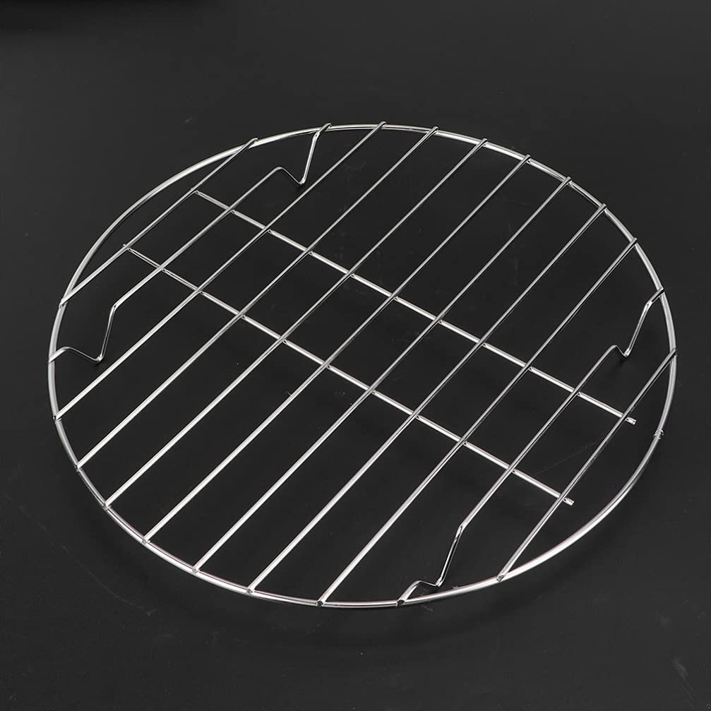 Operitacx 2pcs Stainless Steel Griddle Grilling Accessories BBQ Portable Campfire Grate Hibachi Grill Pizza Ovens for Outside Pizza Grill Practical Steak Grilling Rack Cake Lip Gloss