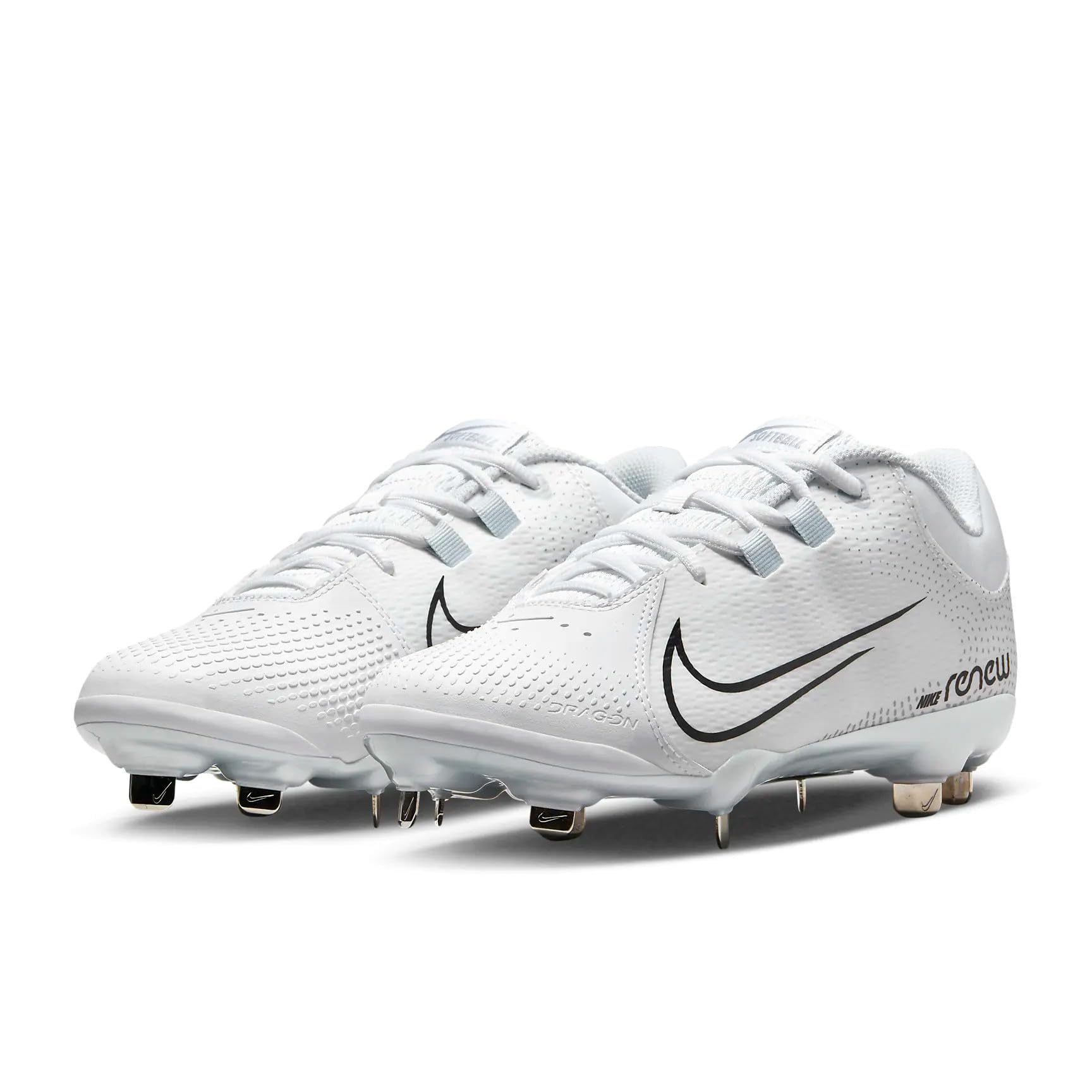 Nike Hyperdiamond 4 Pro Metal Softball Cleats White | Black Size 8.5 Medium