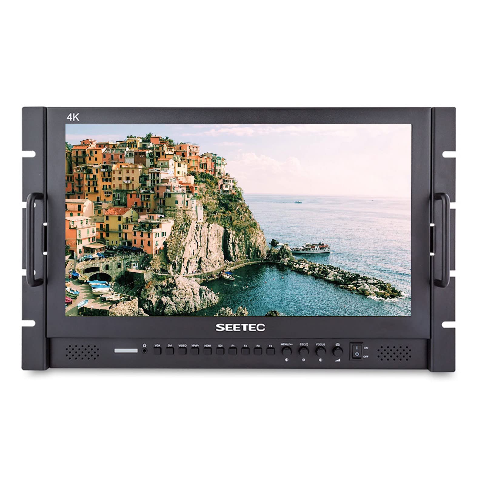SEETEC P173-9HSD-RM 17.3" Rack Mount Broadcast LCD Monitor with 1920×1080 3G-SDI HDMI AV YPbPr,DVI, Video