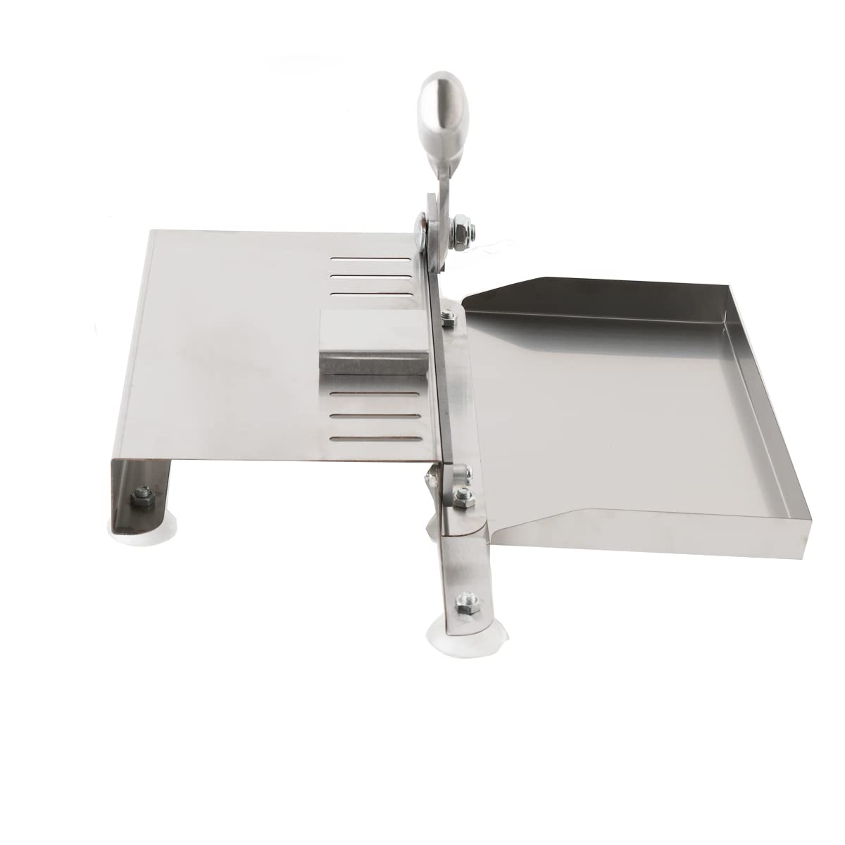 NICCOO Manual Meat Cutter Machine Biltong Slicer Rib Chicken Cutting Machine Chinese Medicine Beef Jerky Slicer Stainless Sliver ZGD-PQPQ-001@TPUSEK06 0
