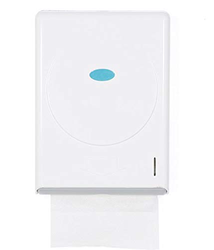Paper Towel Dispenser Wall Mount, C Fold Paper Towel Dispenser, Multifold Towel Dispenser for Home and Commercial Use, Bathroom Tissue Holder,White by Cq acrylic