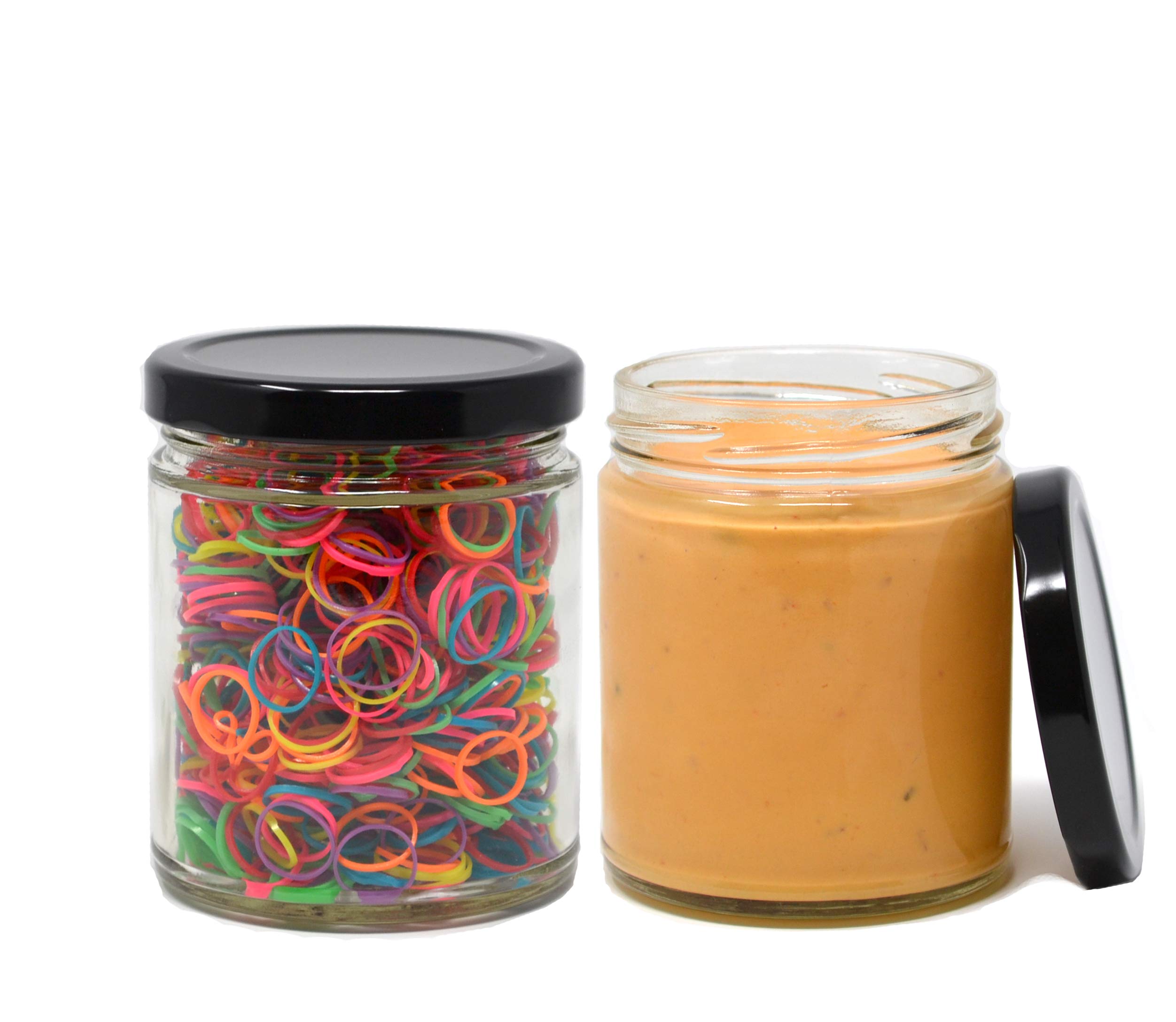 nicebottles Clear Glass Salsa Jars, 9 Oz - Case of 12