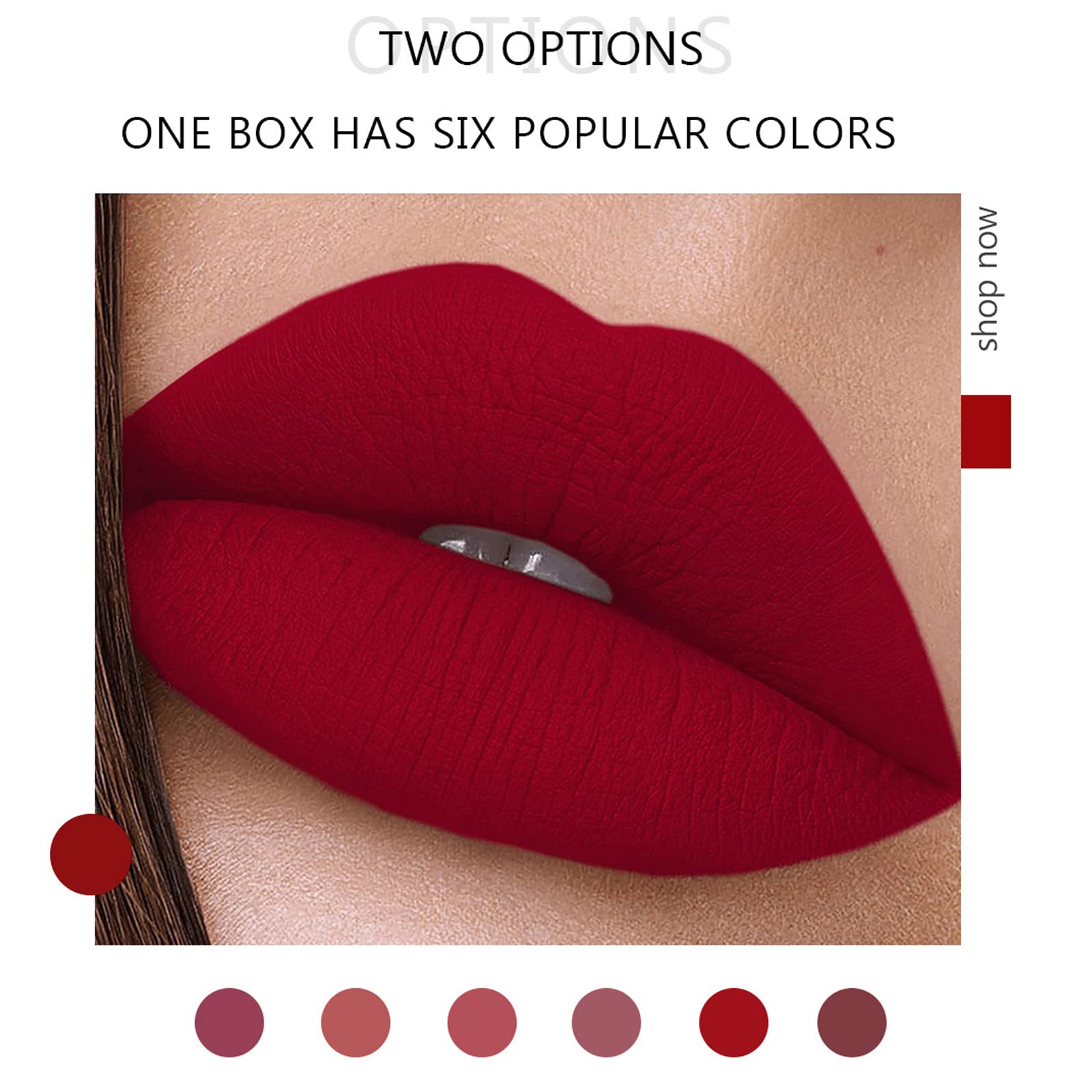 Rechoo Matte Liquid Lipstick Set, 6 Pcs Superstay Mate Ink Waterproof Lip Gloss Beauty Lips Makeup Set (B-New 6 Color)