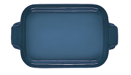 Le Creuset Stoneware Rectangular Dish with Platter Lid, 14 3/4" X 9", Deep Teal