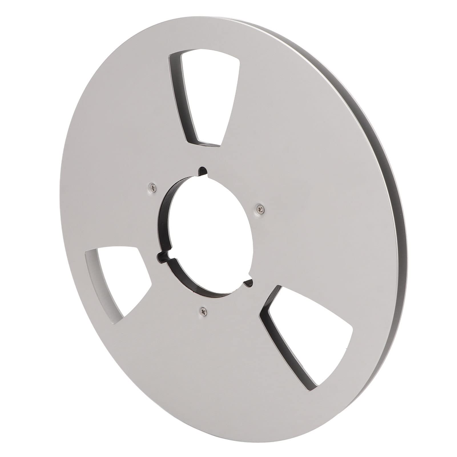 Recording Tape Reel, 10inch 14 Empty Tape Reel Universal Durable Aluminum Alloy for Reel Tape Recorder Accessory (Silver)