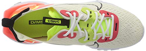 NIKE Women's Race Running Shoe, Pale Ivory Black Volt Laser Crimson, 6 us