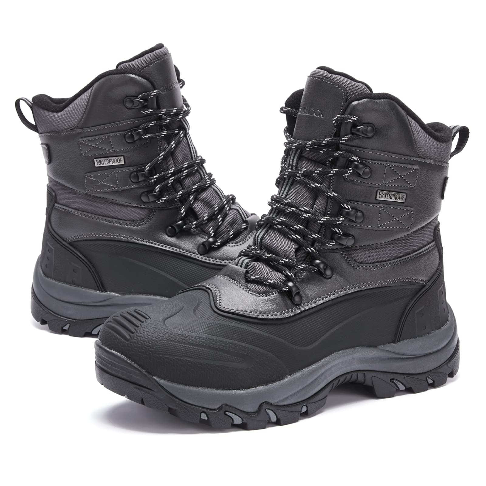 NS Hiking Boots-Men’s Waterproof Lightweight Outdoor Hiking Shoes Black