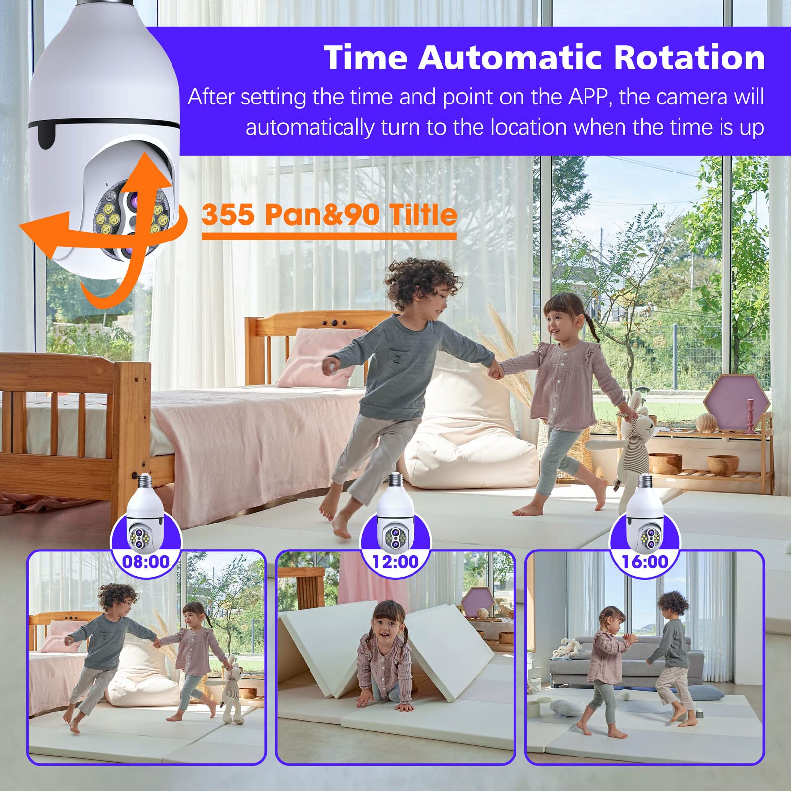 Topiacam Light Bu lb Security Camera… (Upgraded 10X Zoom, 2 Pack)