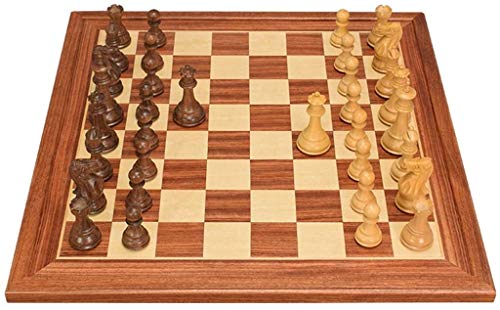 Quality Set International Solid Wood Set MDF Chessboard Handmade Exquisite Carving Wooden Pieces for Suitable Fo