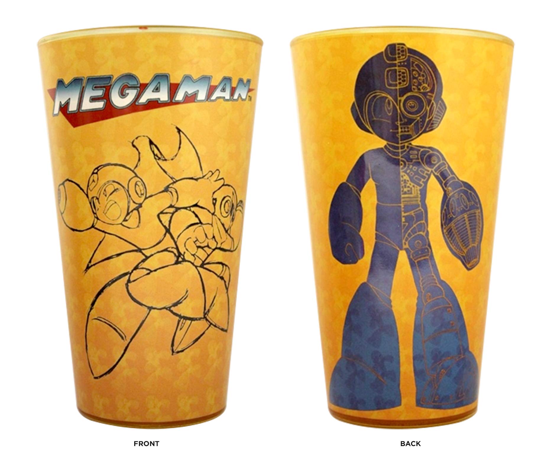 JUST FUNKY Capcorm Game Mega Man and Zero Pint Glass - Novelty Drinking Glasses Kids Gifts Toys, (16 OZ)