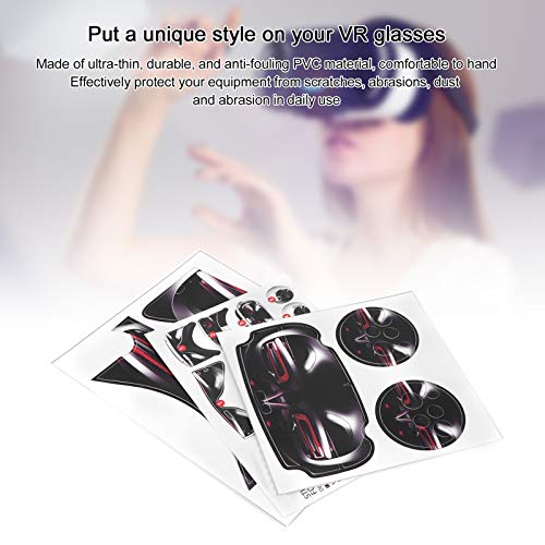 Mxzzand Controller Headset Protective Stickers PVC Skin Cover Set for Oculus Quest 2 VR Glasses(Wild Hour)