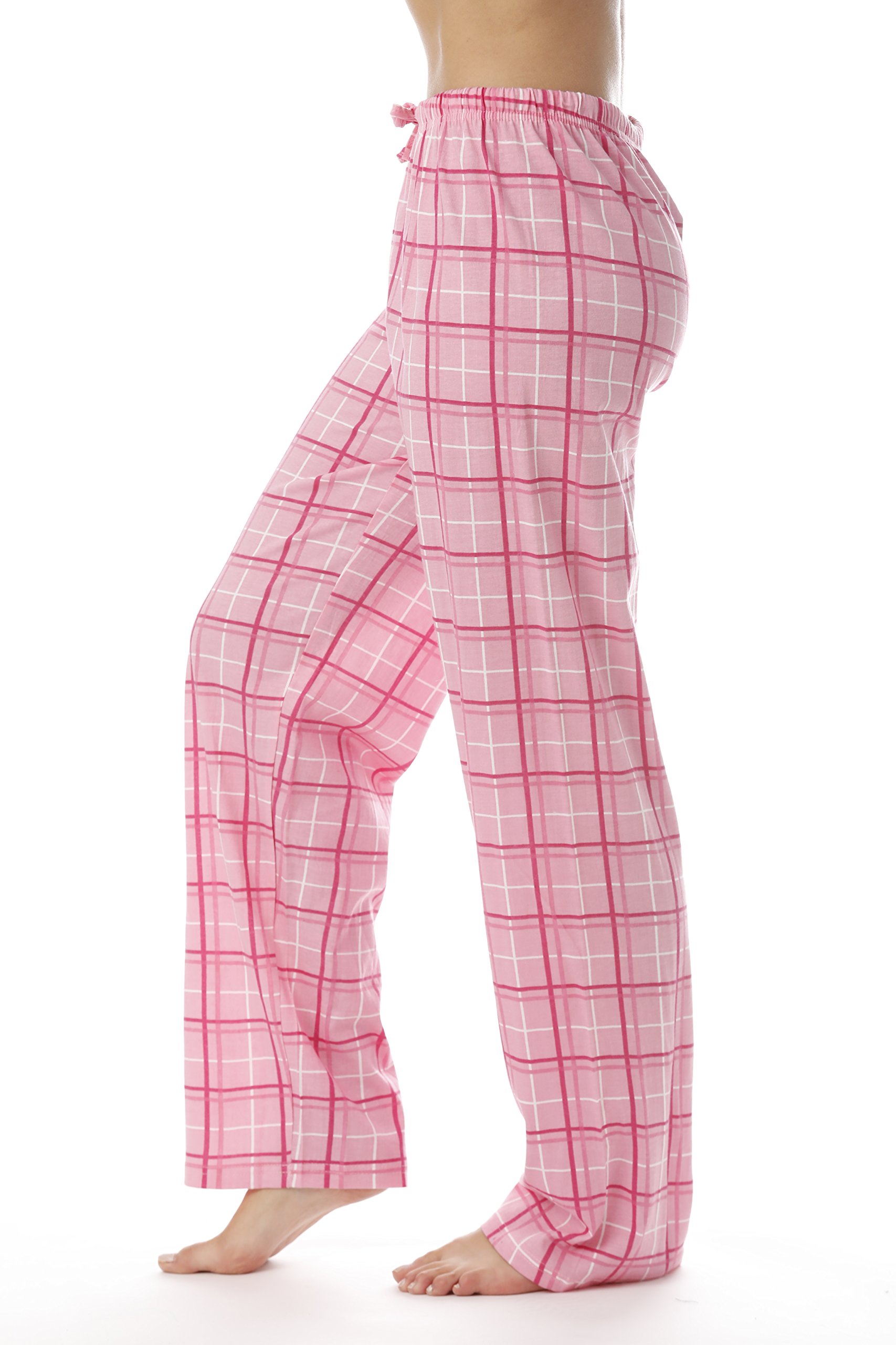 Just Love Women Plaid Pajama Pants Sleepwear 6324-PNK-10281-L