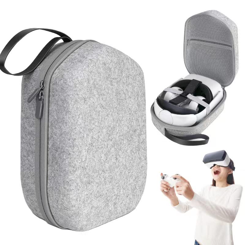 New World Storage Bag Case for Meta Oculus Quest 2 ,Hard Carrying Case Compatible with Oculus Quest 2 Basic/Elite Version VR Gaming Headset and Touch Controllers Accessories,