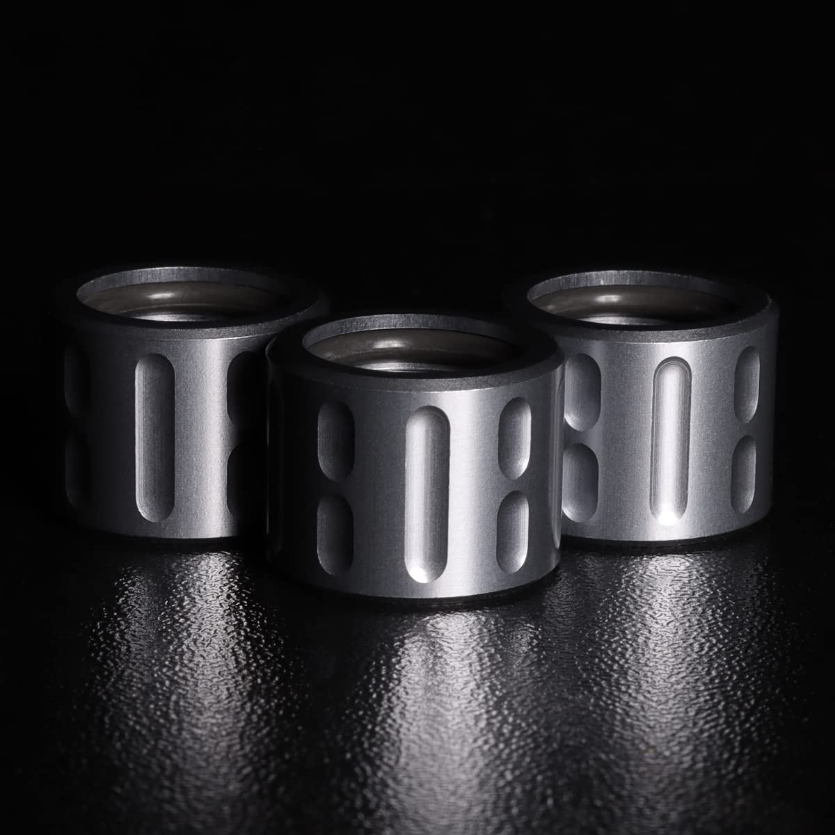 NDZ Performance 1/2x28 Thread Protector Stainless Steel with O-Ring, Knurled in Stainless Steel