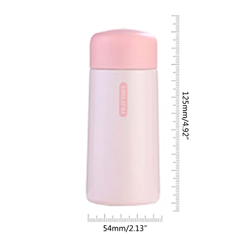 Stainless Steel Thermos 150ml/5oz Mini Insulated Water Bottle Teens Students Adults Winter Warm Keeping Vacuum Flasks vacuum flasks & thermoses metal green pink red sky blue white