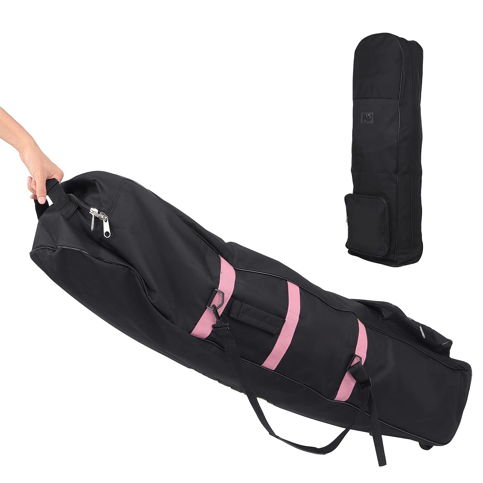 Outdoor Travel Bag, Solid Convenient Aviation Bag Durable for Professional Use for General Purpose for The Clubs for Traveling(Pink)