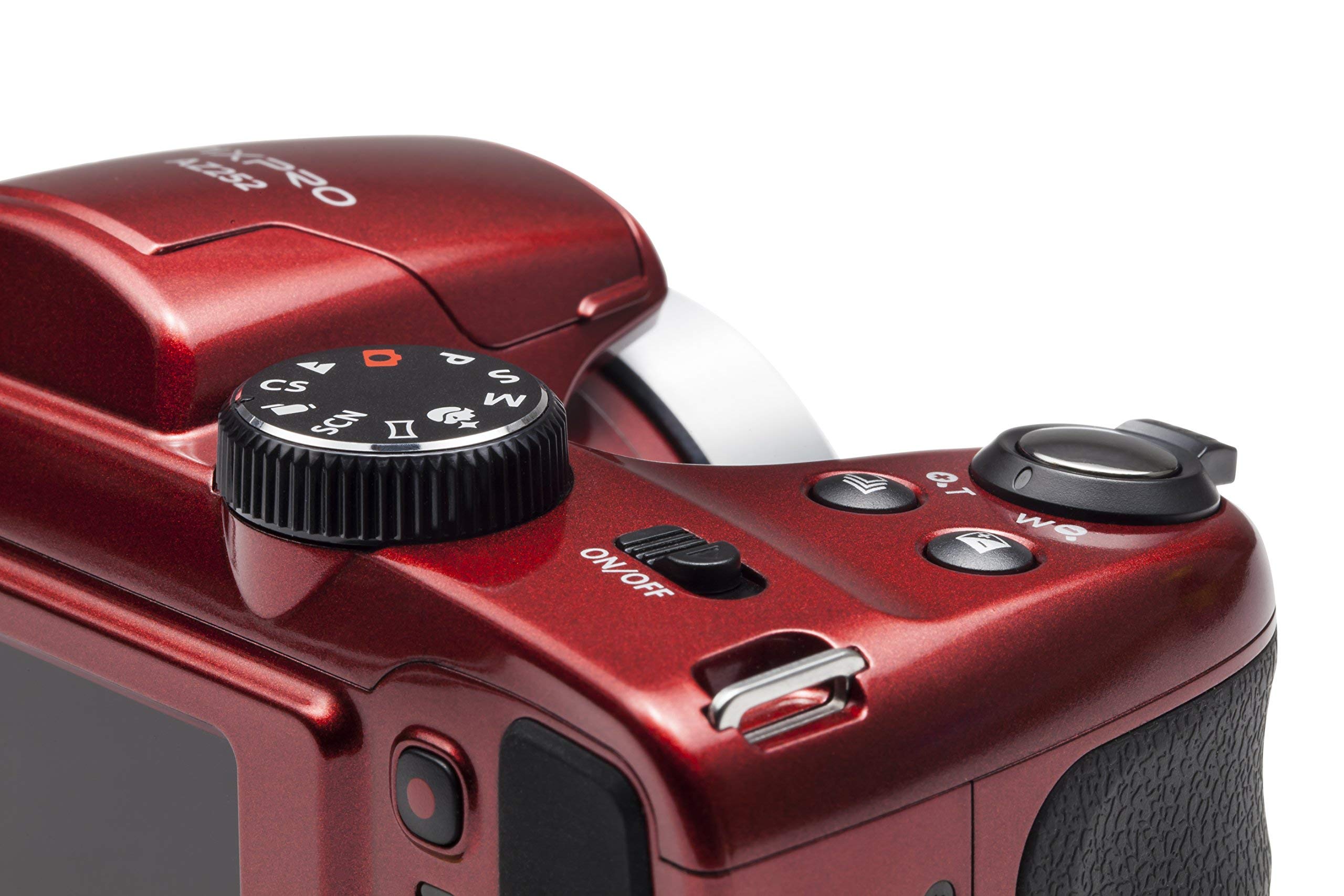 Kodak PIXPRO Astro Zoom AZ252-RD 16MP Digital Camera with 25X Optical Zoom and 3" LCD (Red) (Renewed)