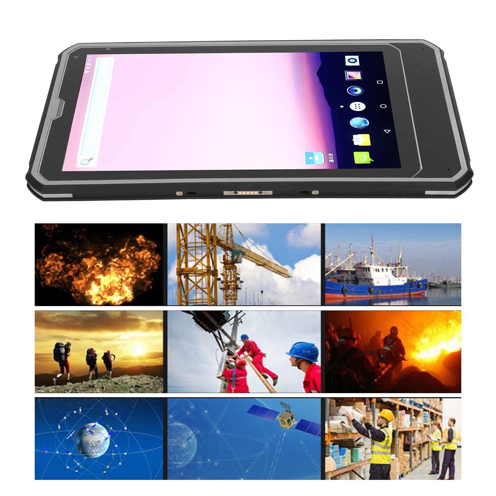 Rugged 10.1 Inch Tablet Tablet Holder 4G Net 100240V Rear Camera 13.0MP AF IP68 Waterproof 4GB RAM 128GB ROM for Industrial Storage (US Plug)