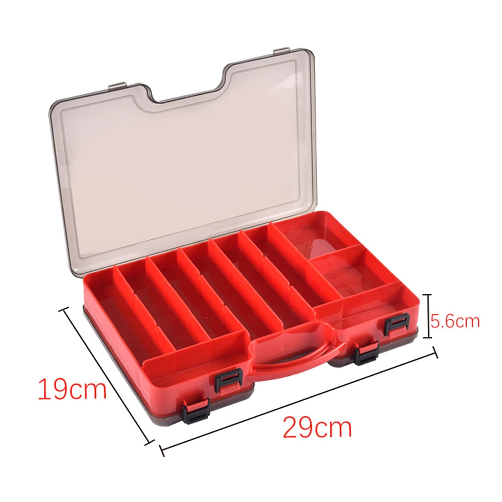 Multifunction Tackle Storage Box Fishing Gear Portable Storage Box Fishing Tackle Box Grid Bait Lure Hooks Storage Carp Fly Fishing Accessories Adjustable Compartment Excellent waterproof performance