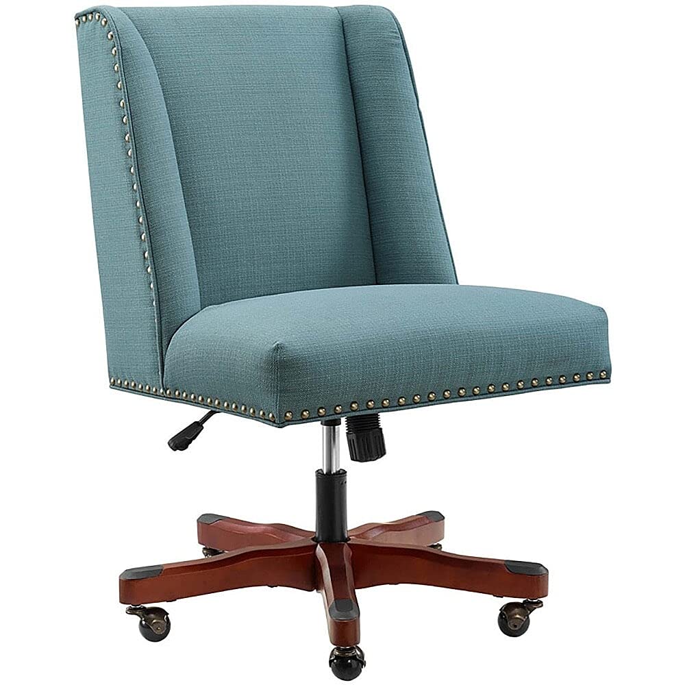 Linon Violet Home Office Swivel Chair Cream