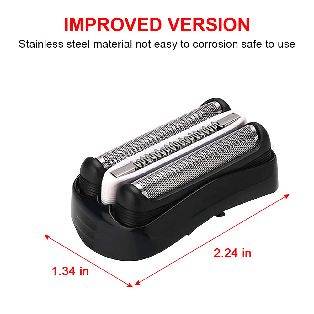 Series 3 32B Electric Shaver Head Replacement - Compatible with Braun Series 3 Shavers 3000s 3010s 3040s 3050cc 3070cc 320 330 340 350CC 370cc-4 390cc-4