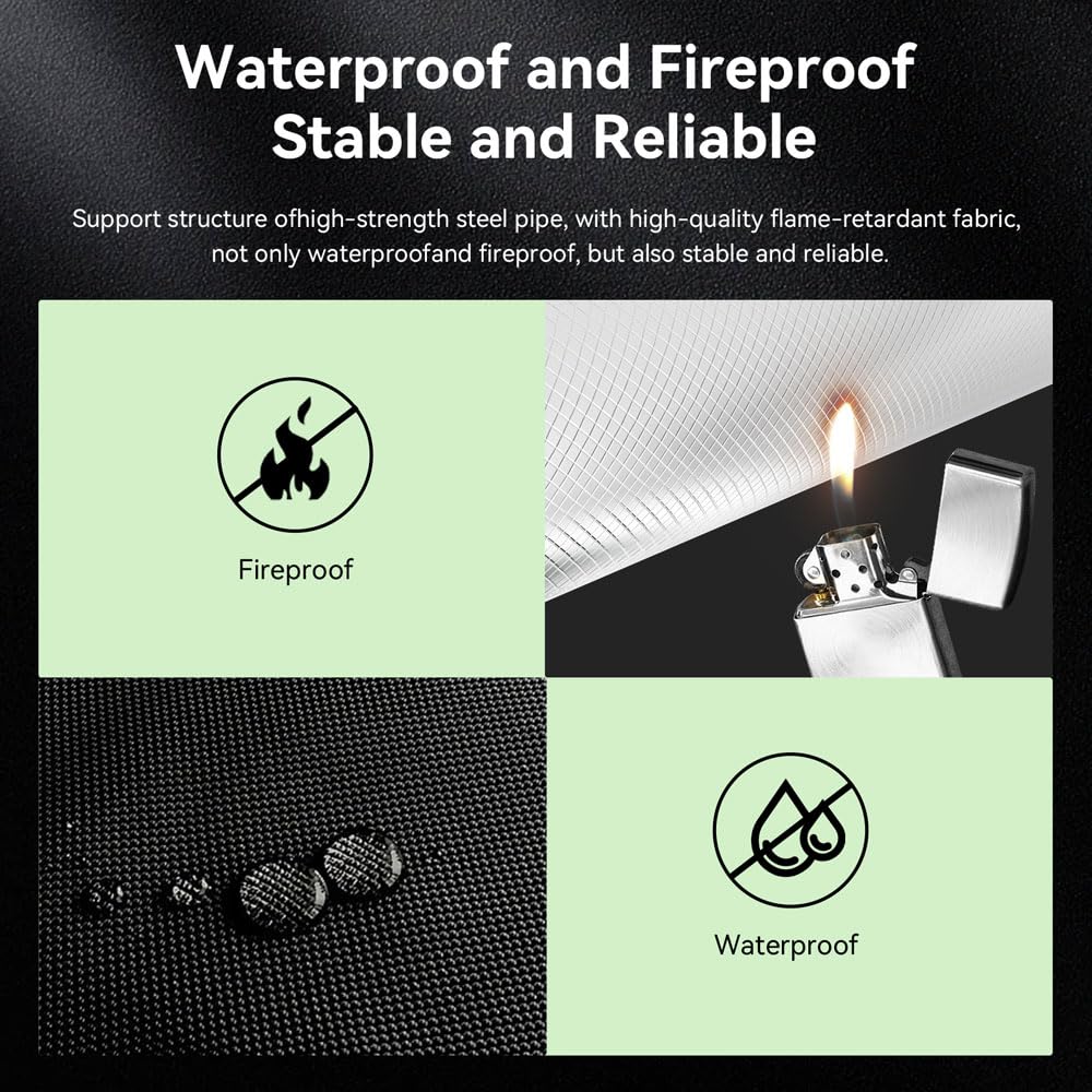 Updated Integrated Laser Engraver Enclosure with LED Light, Ventilation Kit, Cover Tent Fits for Most Laser Cutter, Insulates Against Smoke, Odor and Noise, Eye Protection, 720x720x400mm