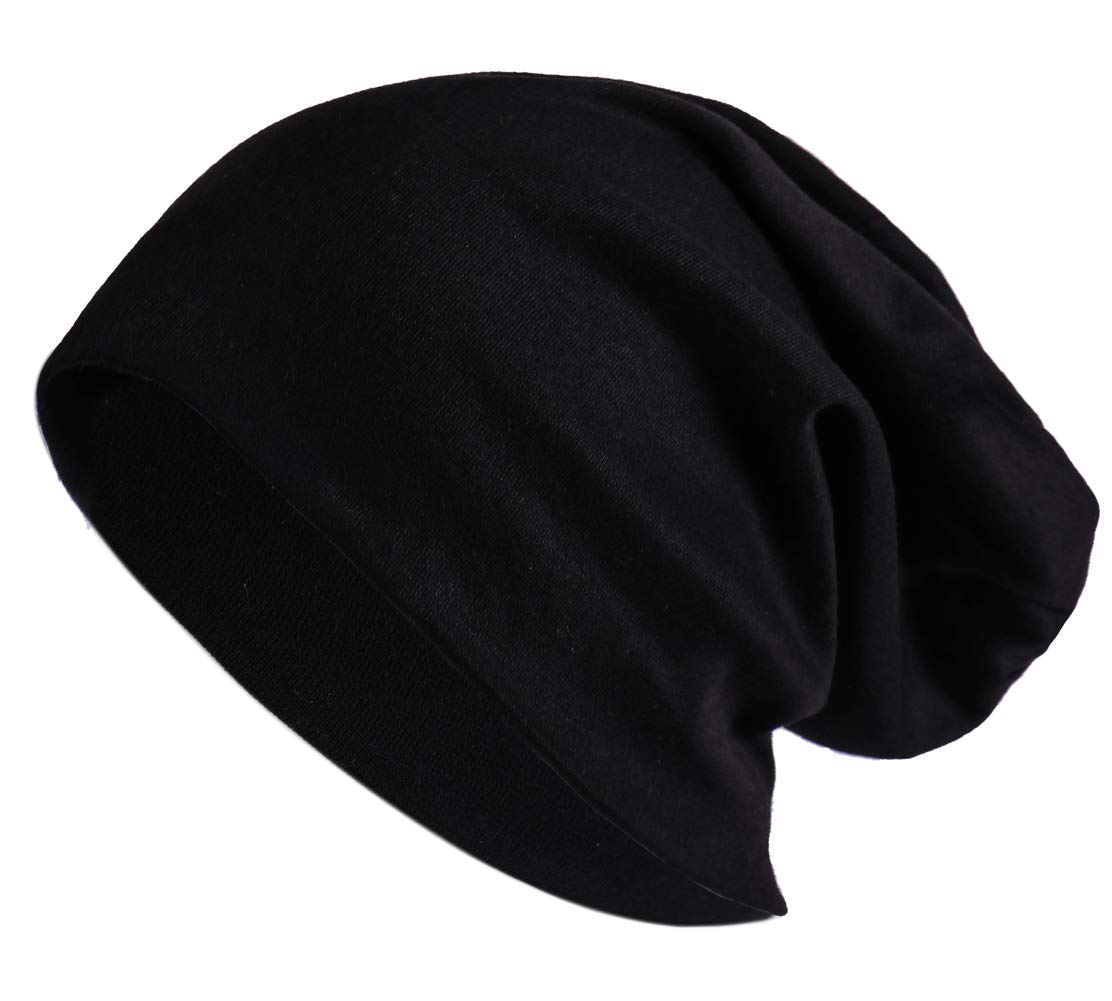 JOYEBUY 4 Pack Women Men Stylish Thin Hip-hop Soft Stretch Knit Slouchy Beanie Hat Skull Cap (Style F)