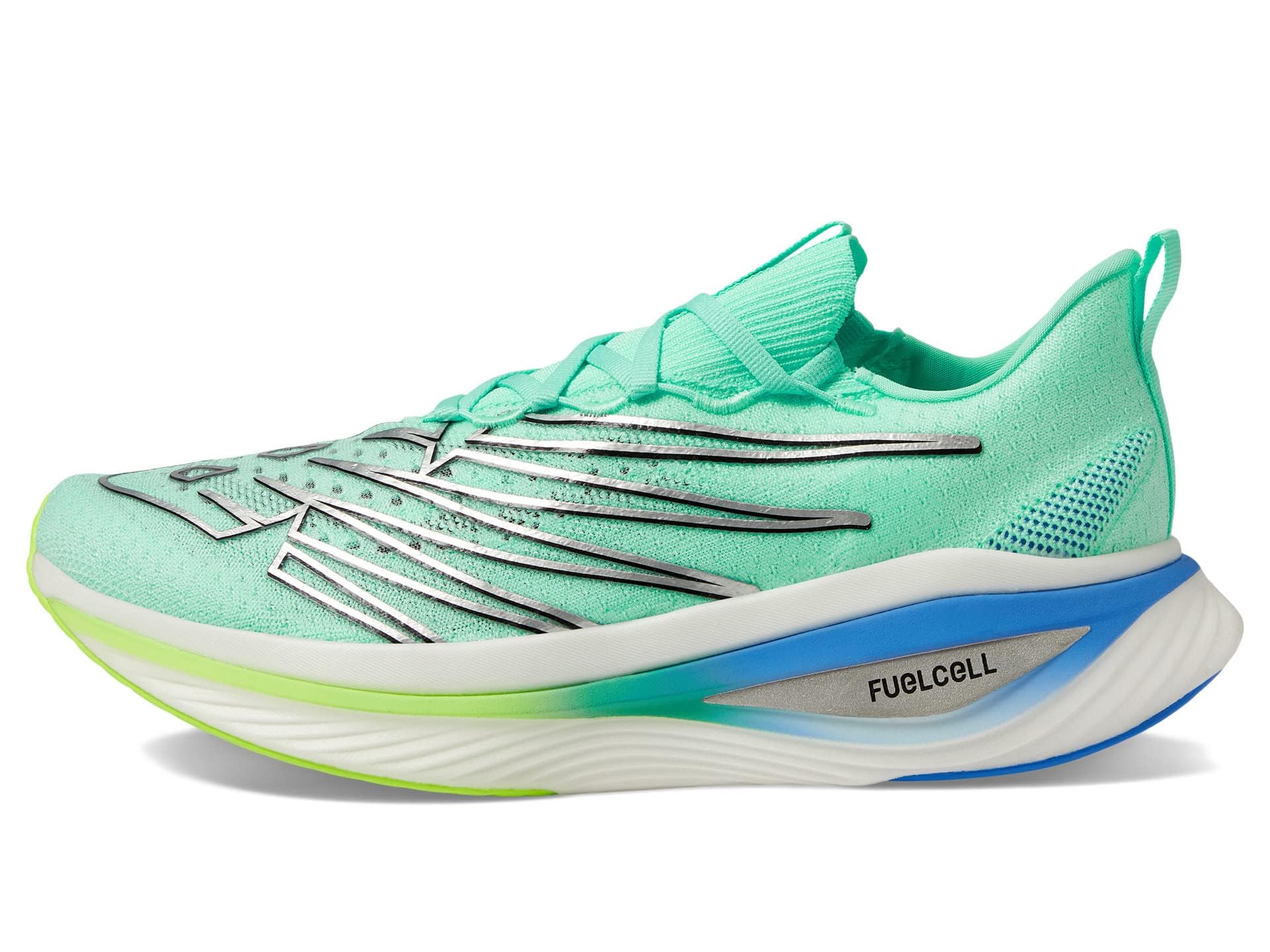 New Balance Women's FuelCell SuperComp Elite V3 Running Shoe, Bright Mint/Pixel Green, 7.5