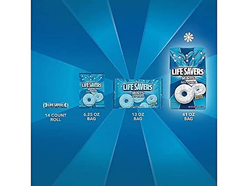 LifeSavers 22733 Hard Candy, Pep-O-Mint, 41 oz Bag