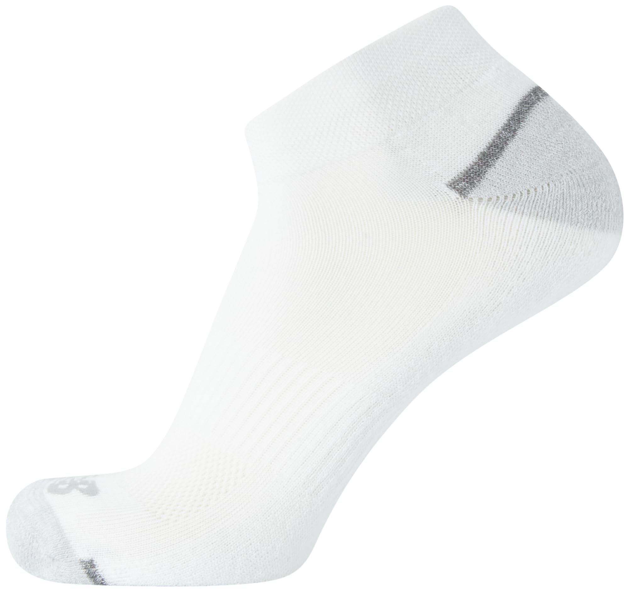 New Balance Men's Quarter Socks - 12 Pack Performance Cushioned Athletic Socks for Men with Arch Support (Shoe Size: 6-12.5), Size 6-12.5, White/Grey