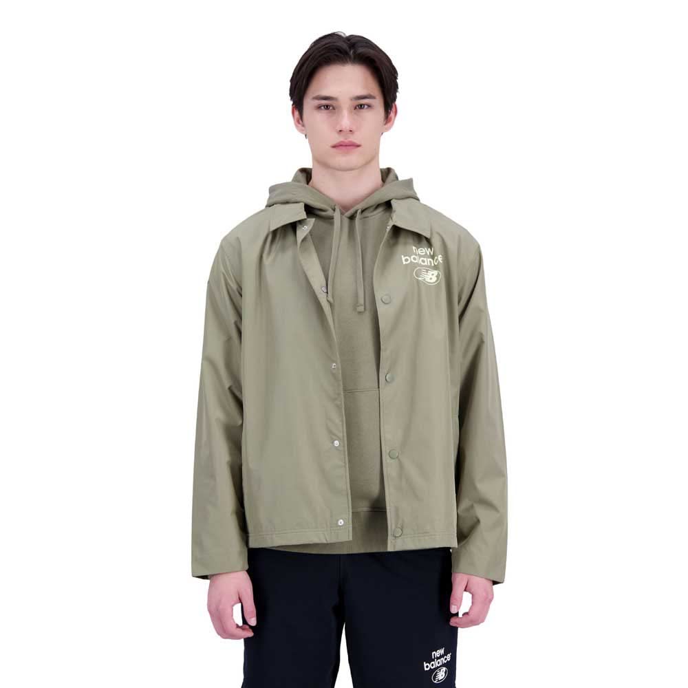 New Balance Men's Essentials Reimagined Woven Jacket, Covert Green, 2XL