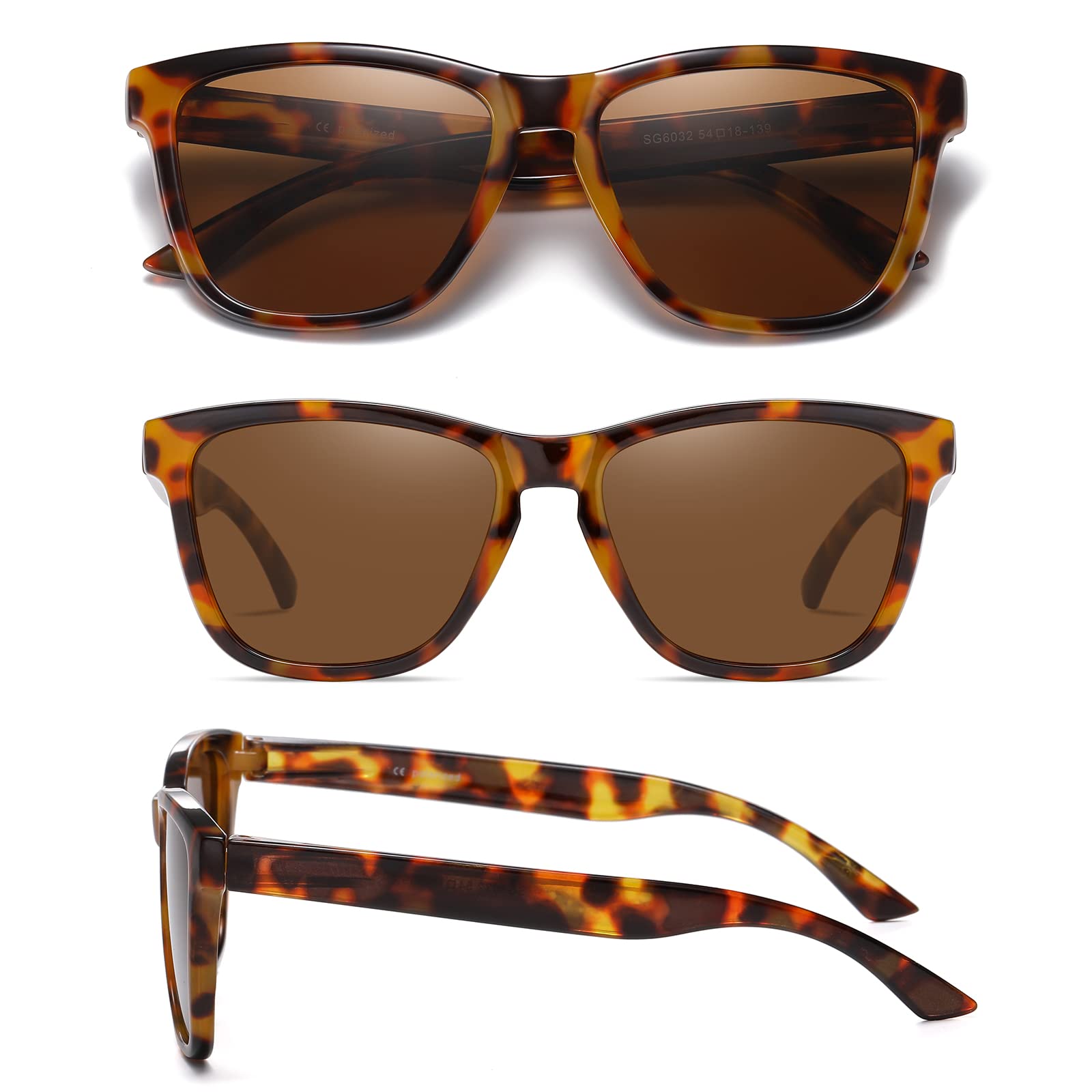 Polarized Sunglasses for Women Men Classic Retro Designer Style Fashion UV400 Protection