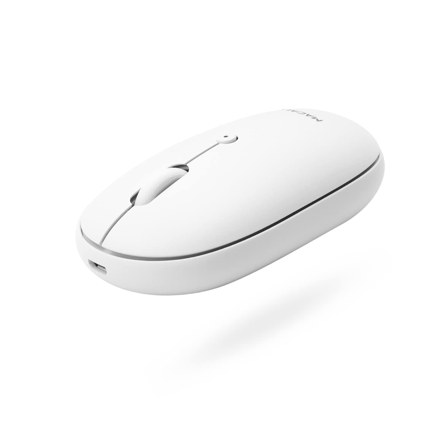 Macally Wireless Bluetooth Mouse - Strong Connection - Quiet, Comfortable, Rechargeable Mouse for MacBook Air/Pro, Mac, iMac, Apple iPad - Wireless Mouse for Laptop, Windows PC Desktop