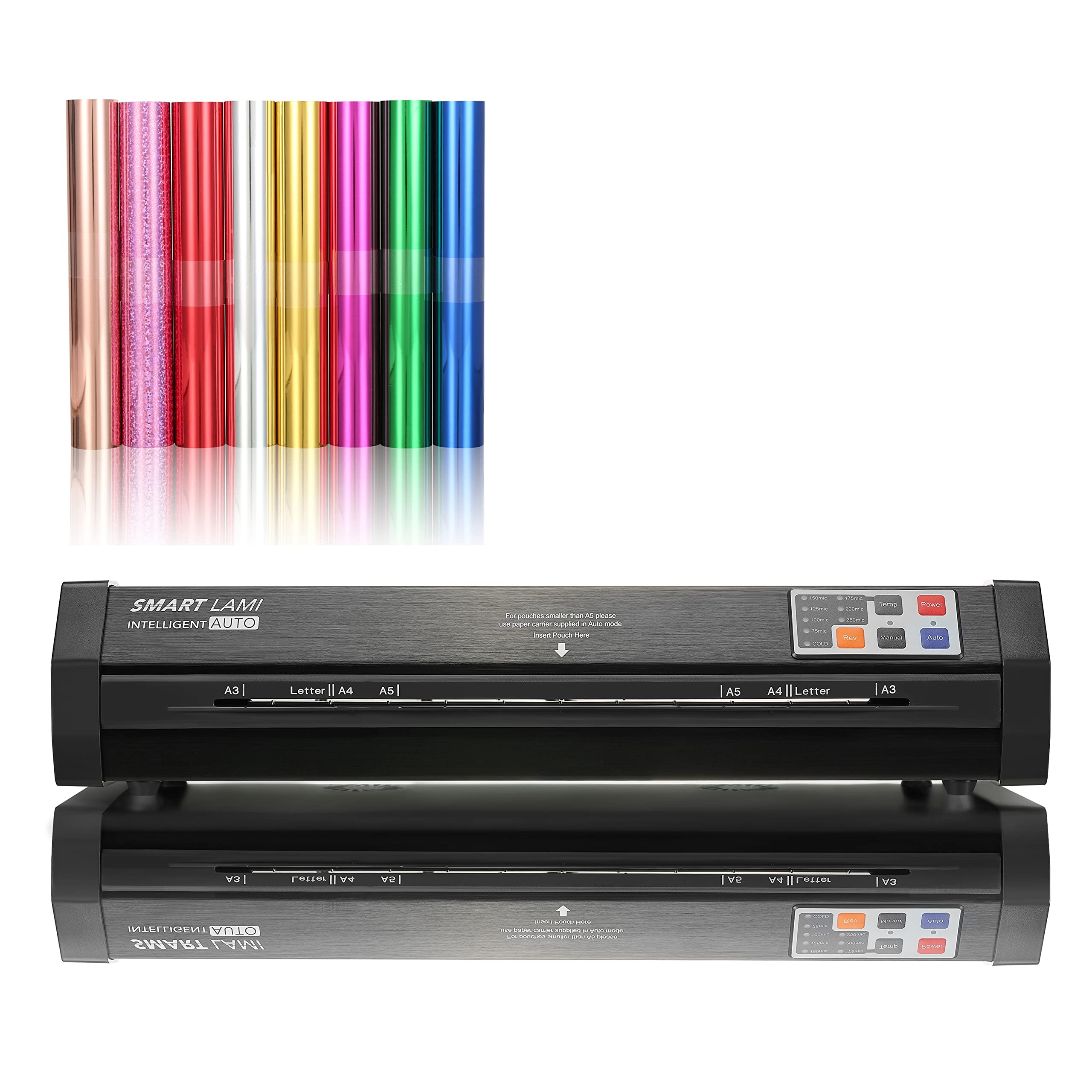 SINCHI SmartLami Laminator/Foil Applicator & 8-Color Pack Foil Rolls