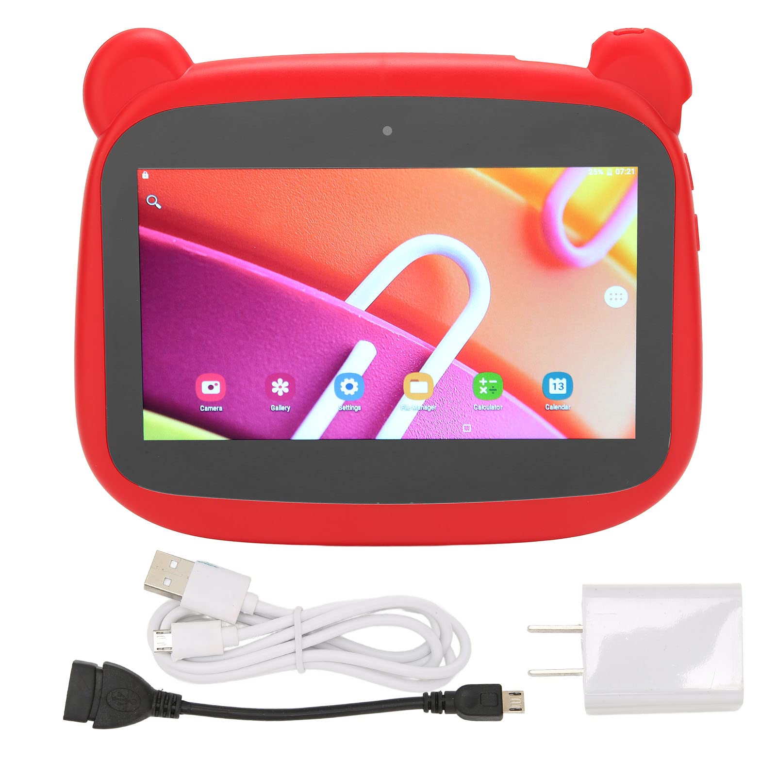 MAVIS LAVEN Kids Tablet, US Plug 100β240V Dual Camera Octa Core 5000mAh HD Tablet for Ebook (US Plug)