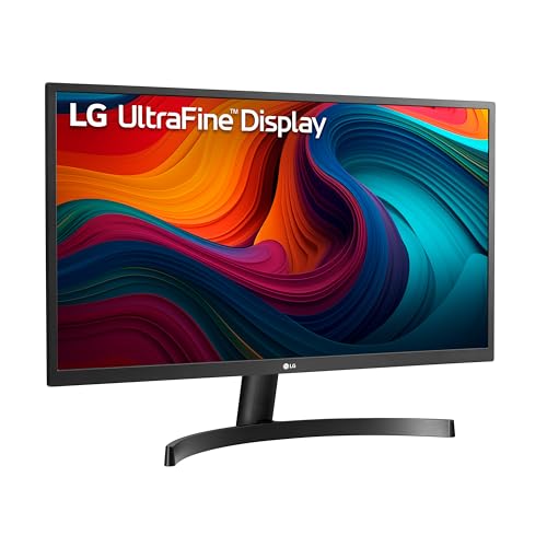 LG 27UK500-B Monitor 27โ UltraFine (3840 x 2160) IPS Display, AMD FreeSync Technology, sRGB 98% Color Gamut, HDR 10, OnScreen Control, Wall Mountable - Black
