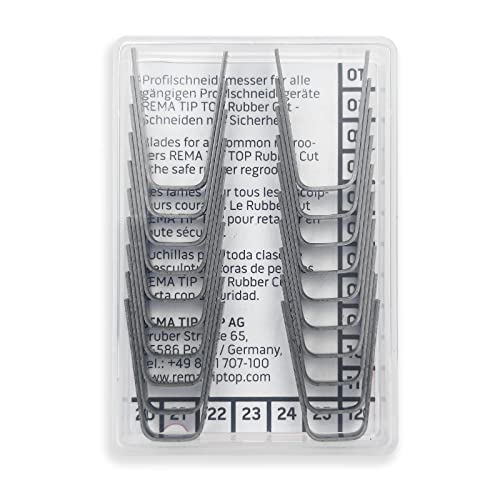 Rema Tip Top 20 W-4 Tire Regroover Angle Edge Blades, 9-10mm Wide, up to 14mm deep, W Fix 4