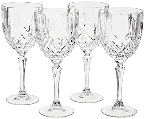Marquis by Waterford Markham Goblet Set of 4, 4 Count (Pack of 1), Clear