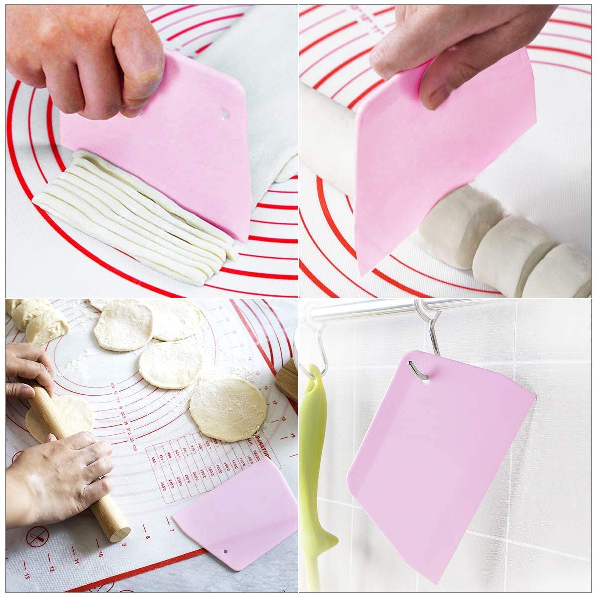 Silicone Pastry Mat Extra Large, 32" x 24" Non-stick Baking Mat with Measurement Kneading Board for Dough Rolling, Non-slip Counter Mat, Oven Liner, Fondant/Pie Crust Mat