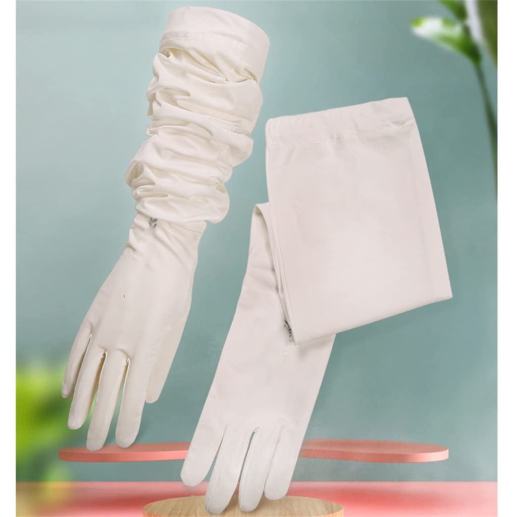 N/A Two Fingers, Ice Sleeves, Summer Long Driving Gloves, Outdoor Loose Ice Silk Cool Sleeves (Color : B, Size : 60 * 18 * 28cm)