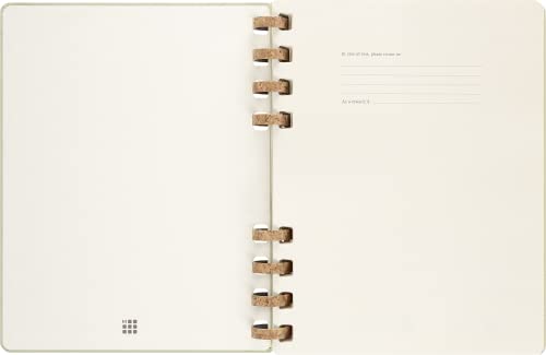 Moleskine 2024 Spiral Academic Planner, 12M, Extra Large, Crush Kiwi, Hard Cover (7.5 x 10)